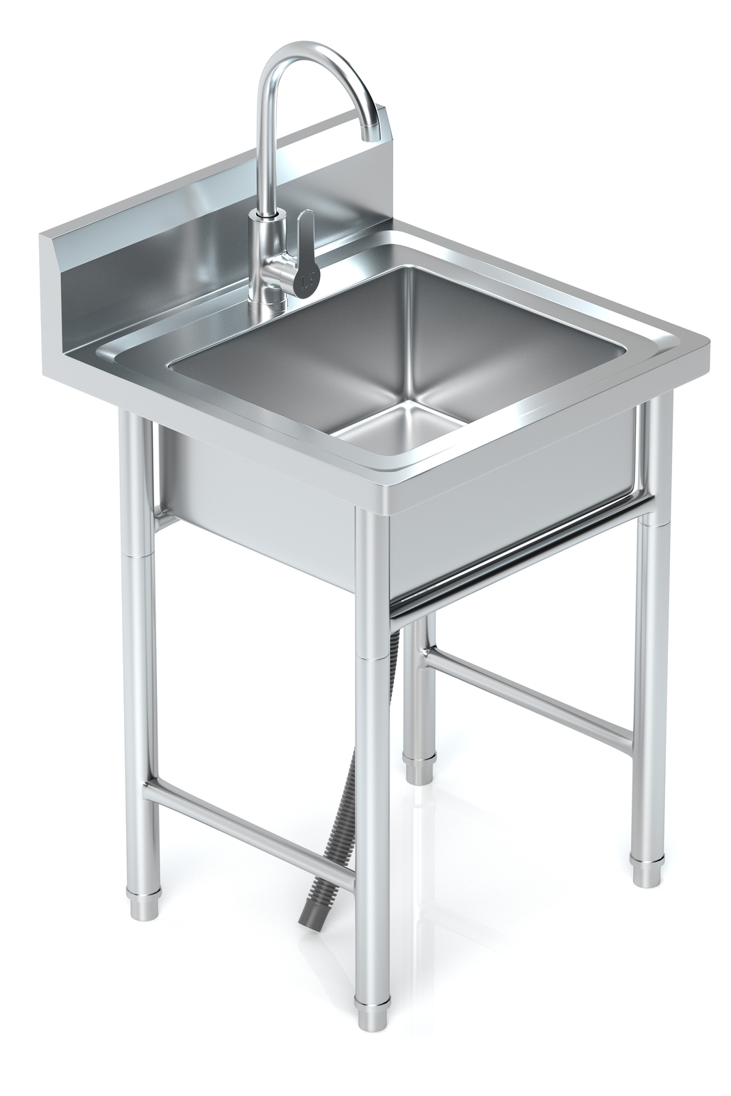 Utility Kitchen Sink Standing Stainless Steel Commercial Restaurant New ...