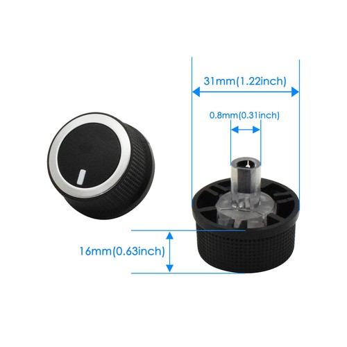 3 x A/C Heater TEMP CONTROL KNOB For 08-17 Chevrolet Express Van Savana ...