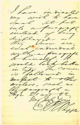 Edwin Percy Whipple - Author, Essayist, Critic - Vintage Handwritten ...