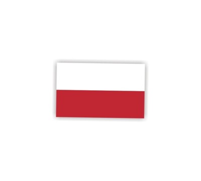 Mini Polish Flag Sticker Decal 65mm x 40mm Stickers Car Van Campervan ...