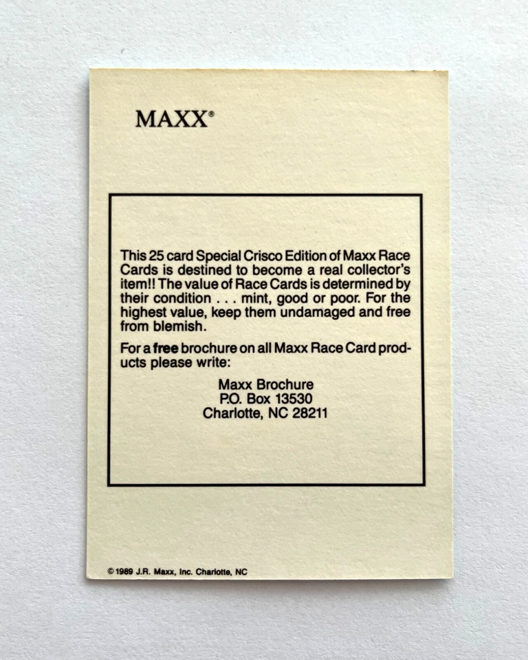 Dale Earnhardt, Davey Allison & Neil Bonnett NASCAR 1989 Maxx ...