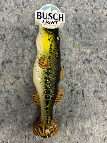 BUSCH LIGHT Fish Beer Tap Handle, New in Box, Largemouth Bass | eBay