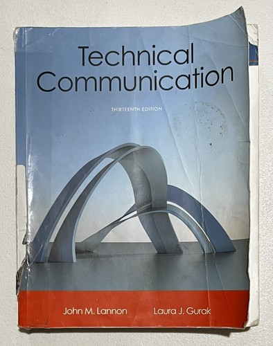Technical Communication 13th Edition Paperback John Lannon Laura Gurak ...