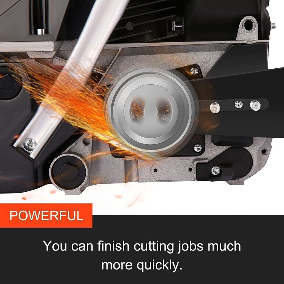 62CC GAS Chainsaw GASOLINE Powered Chain Saw Engine Cutting 2 CYCLE 20 ...