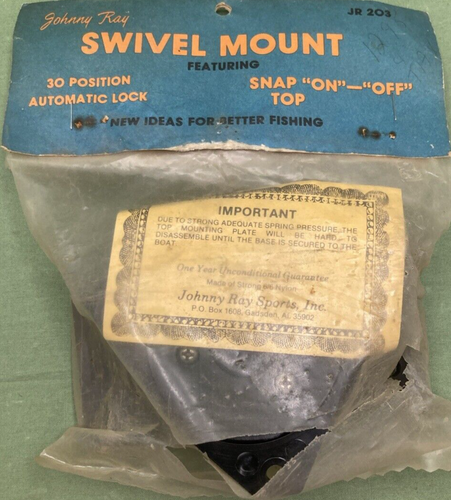 NEW GENUINE JOHNNY RAY JR 203 SWIVEL MOUNT BASE & SNAP ON/OFF TOP | eBay