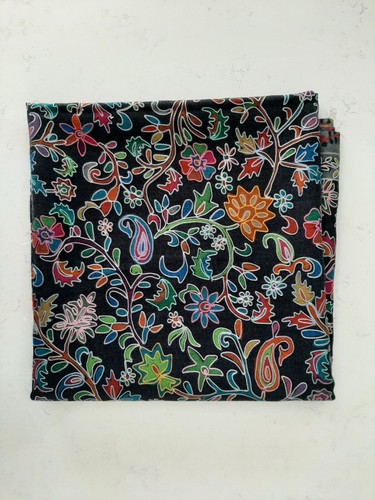 Handmade Pashmina Kashmiri Aar Embroidered Shawl Black Multicolored ...