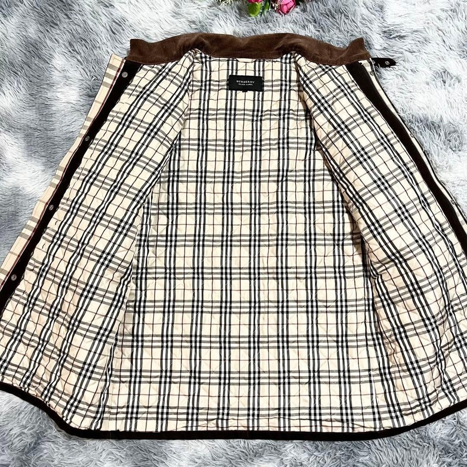 Burberry Black Label Corduroy Military Jacket Quilted Lining Used | eBay