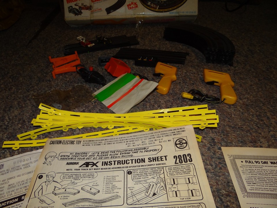 AURORA AFX 2803 G-Plus Mario Andretti Classic Race Set w/ Cars and ...