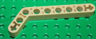 Lego Technic Tan Liftarm 1x9 Bent (7-3) Thick ref 32271/sets 8001 8145 ...