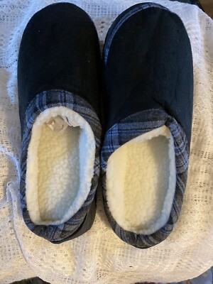 Avon ~ Unisex Slippers Size L (9-10) ~ Plaid Black | eBay