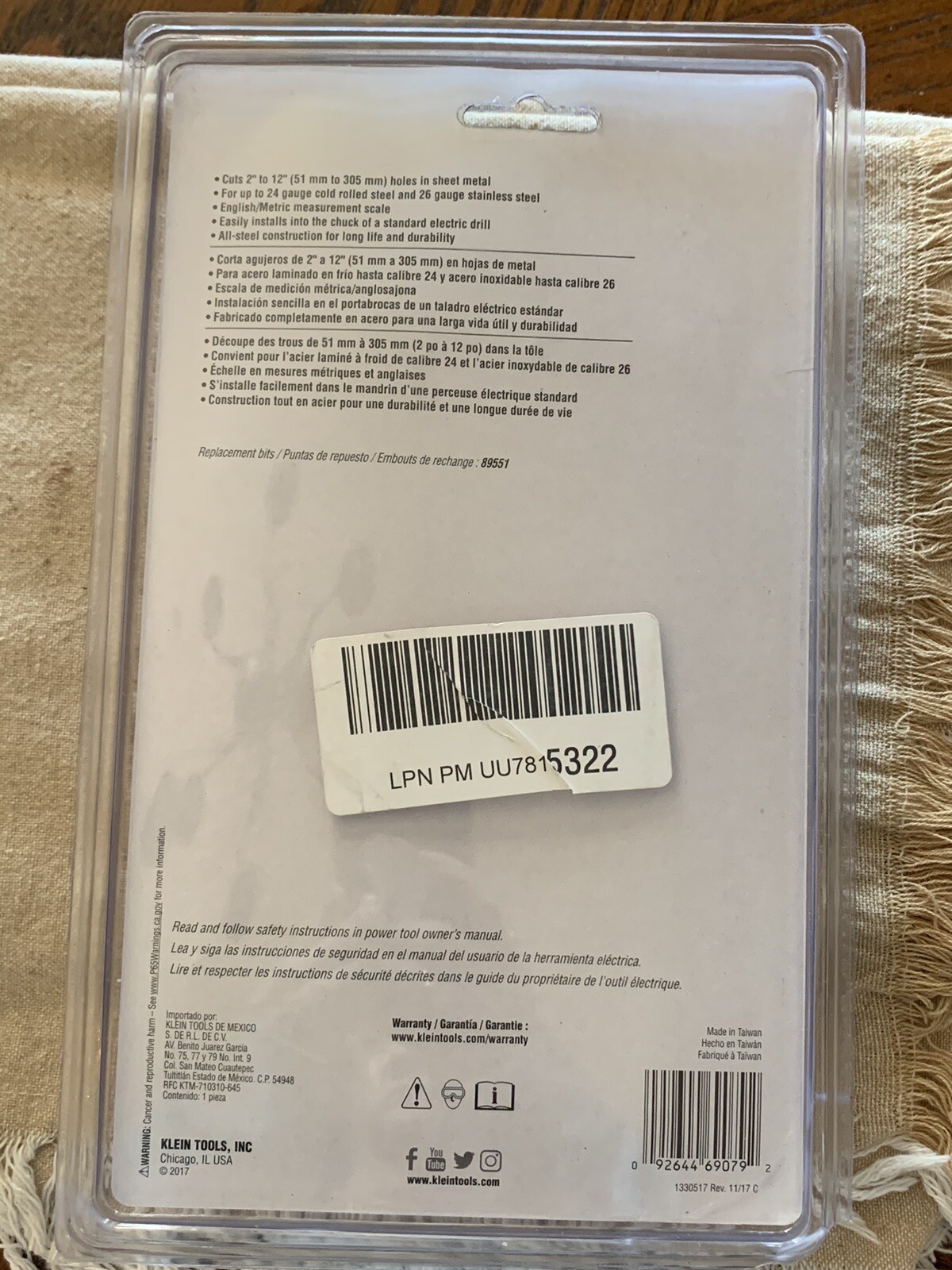 Klein Tools 89552 Duct Hole Cutter for sale online | eBay