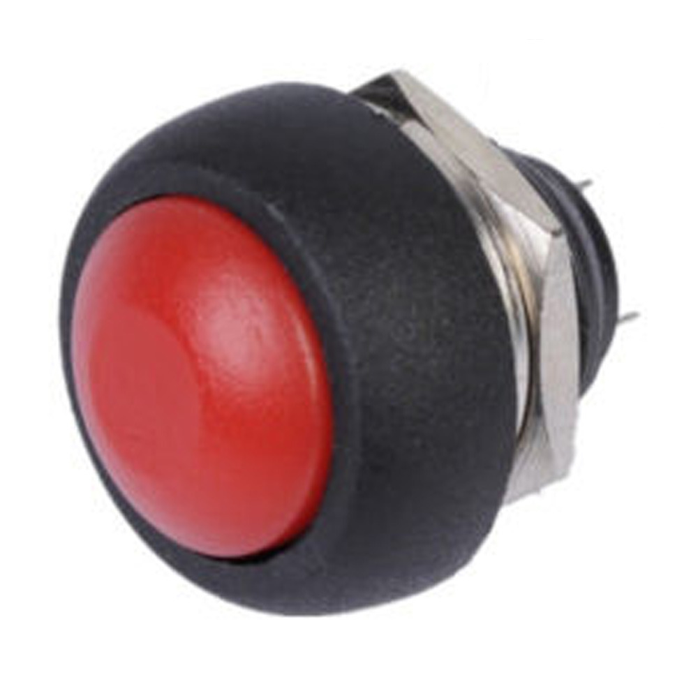 5pcs Red Mini Round Switch 12mm Waterproof Momentary Push button Switch ...