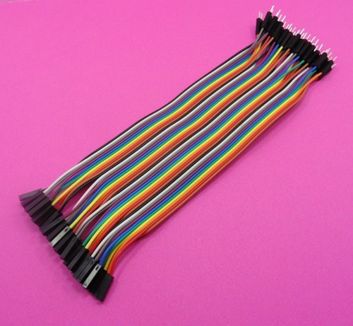40 Pin Spacing Headers 20cm Dupont Male to Female Wire Cable 2.54mm ...