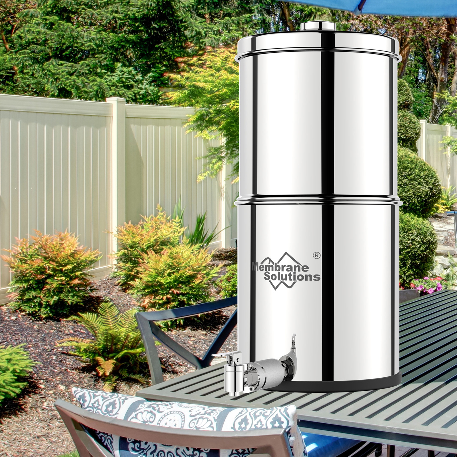 2.25Gal UV Gravity-fed Water Filter System,w/3xPurification Filters ...