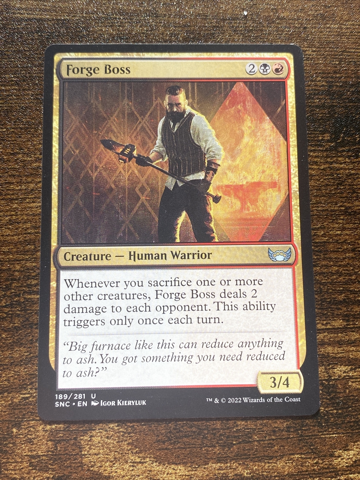 Forge Boss 189/281 Streets of New Capenna MTG Magic The Gathering L1362 ...
