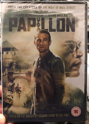 Papillon 2019 Prison Escape Drama Rami Malek, Charlie Hunnam DVD ...