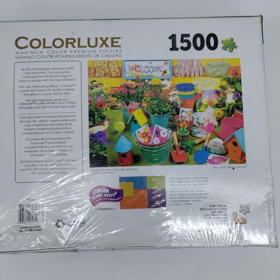 Colorluxe Puzzle 1500 Pieces Gardening Maximum Color Premium Puzzle Age ...