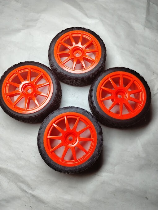 1/10 Onroad/rally Rc Car Wheels Tires Hpi Rs4 Tamiya tt01e tt02 Traxxas ...
