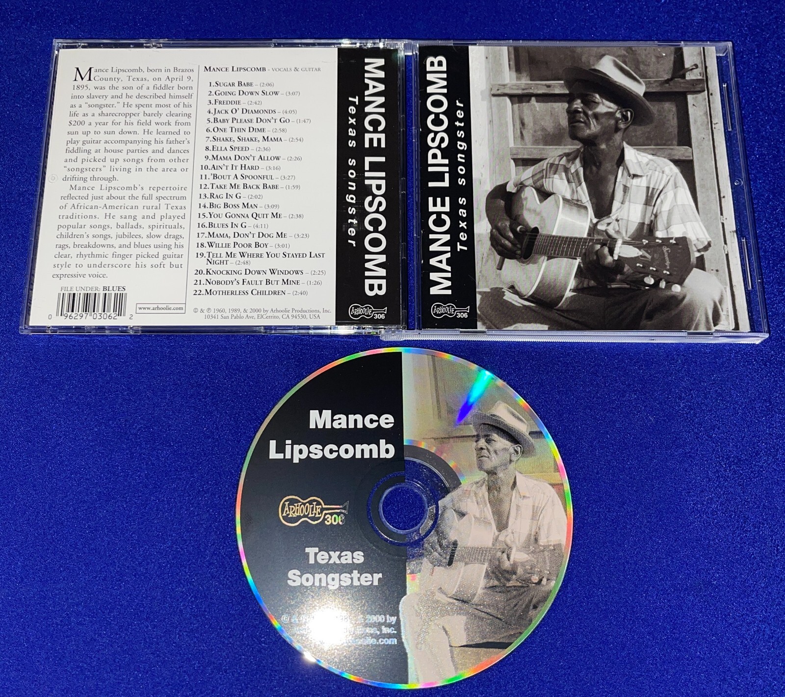 Texas Sharecropper & Songster by Mance Lipscomb (CD, 1990, Arhoolie ...