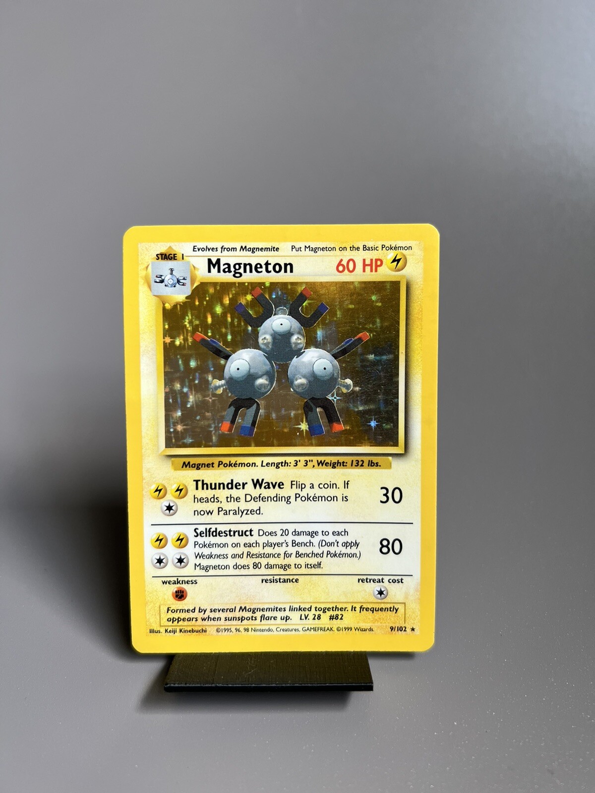 Pokémon TCG Magneton Base Set 9/102 Holo Unlimited Holo Rare | eBay