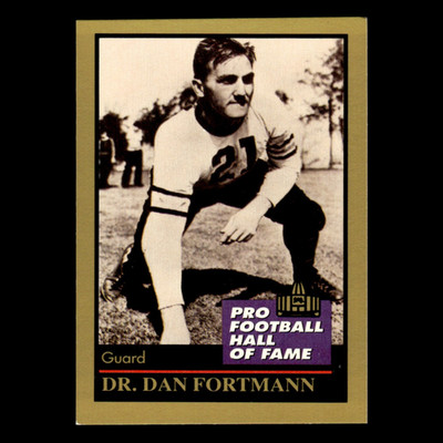 Dr. Dan Fortmann #43 1991 ENOR Pro Football HOF Football Card NFL NM | eBay