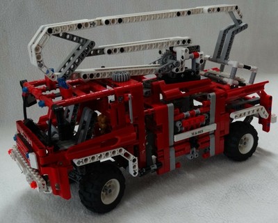 LEGO Technic 8289 Roter Feuerwehr Truck 100% komplett ohne OVP ...