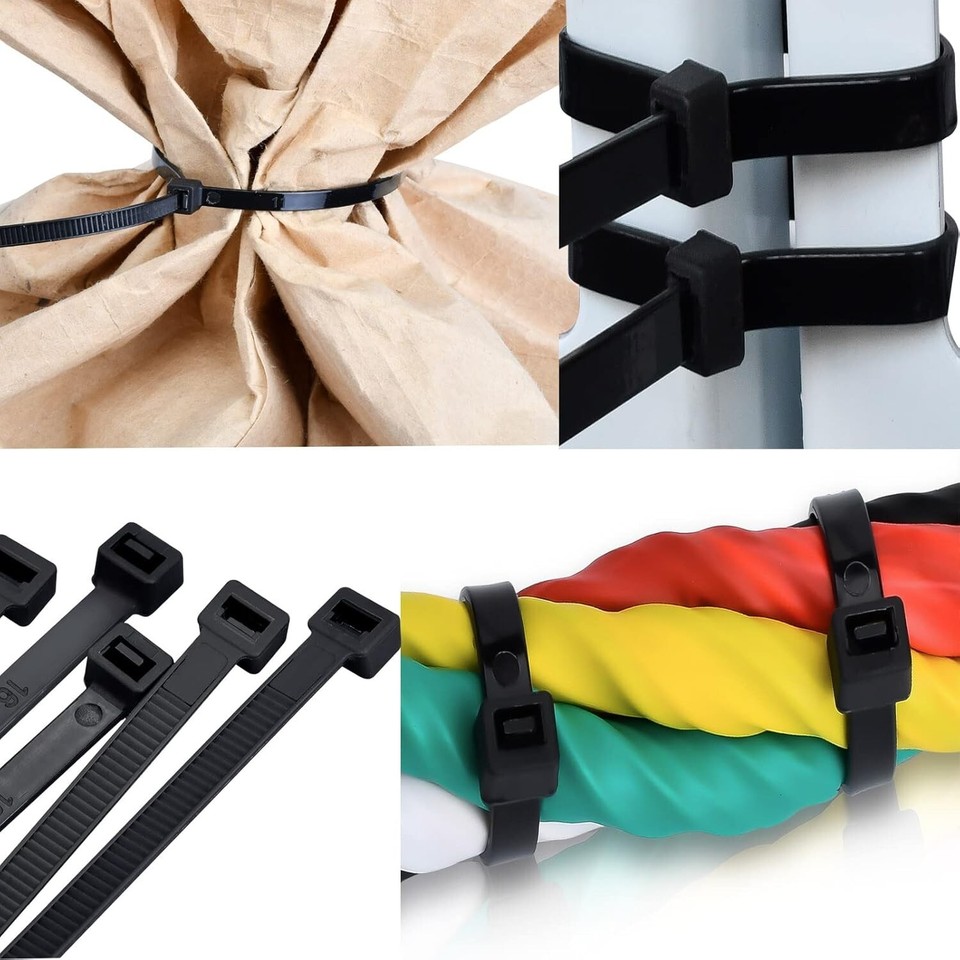 Long Zip Ties 24 inch Extra Wide Large Zip Ties Heavy Duty with 250 lbs ...