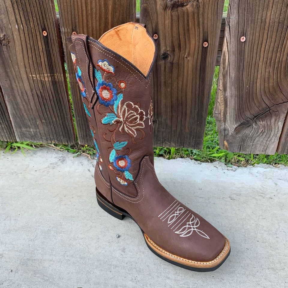 Bota Vaquera de Mujer Womens Western Rodeo Square Toe Cowgirl Boots ...