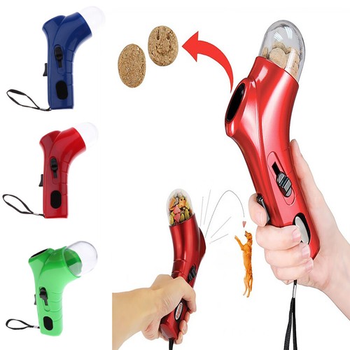 Pet Cute Dog Treat Launcher Food Training Feeders Catapult Outdoor Cat ...