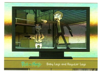 RICK AND MORTY SEASON 1 RIXTY MINUTES CARD RM2 BABY LEGS REGULAR LEGS ...