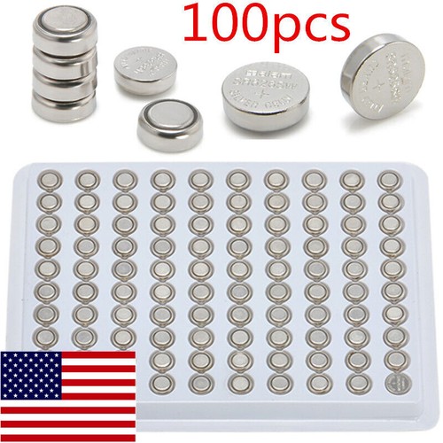 100Pcs SR626SW AG4 377 LR626 Alkaline Button Cell Watch Battery ...