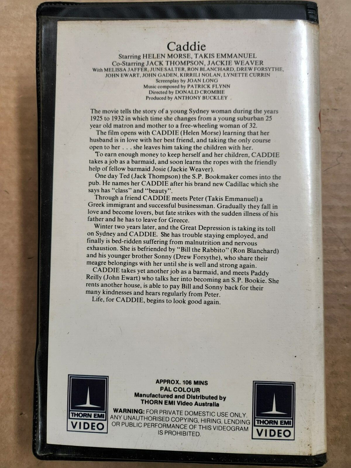 CADDIE - Helen Morse Takis Emmanuel - Beta Tape Excellent - combined ...