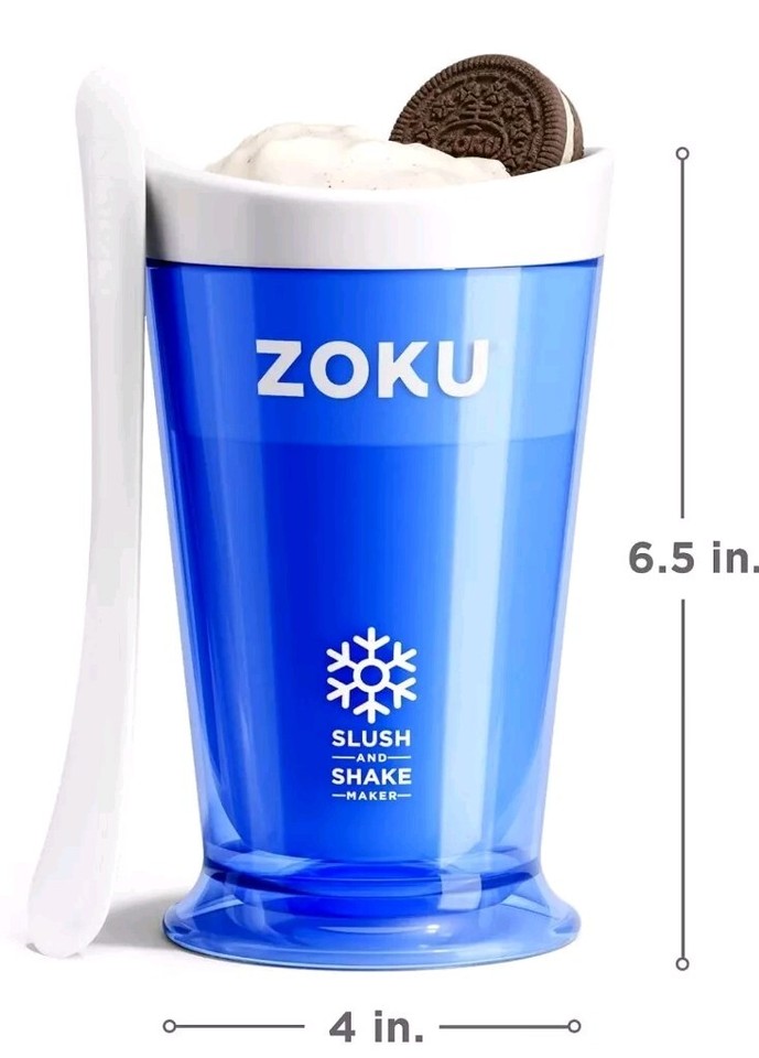 Zoku Slush and Shake Maker Compact Make & Serve Cup w/Freezer Core NEW ...