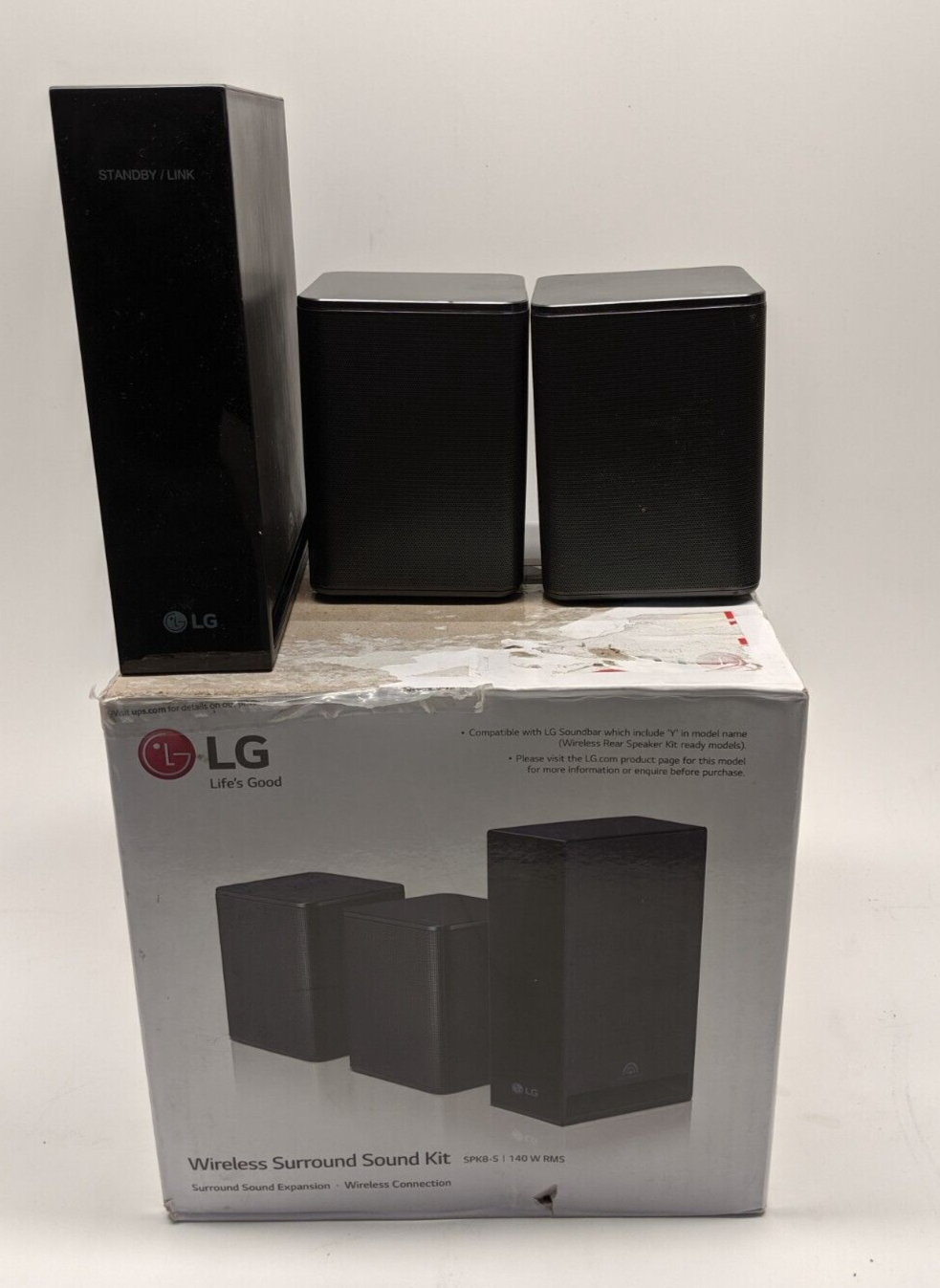LG SPK8-S Sound Bar Wireless Speaker Kit - Black for sale online | eBay