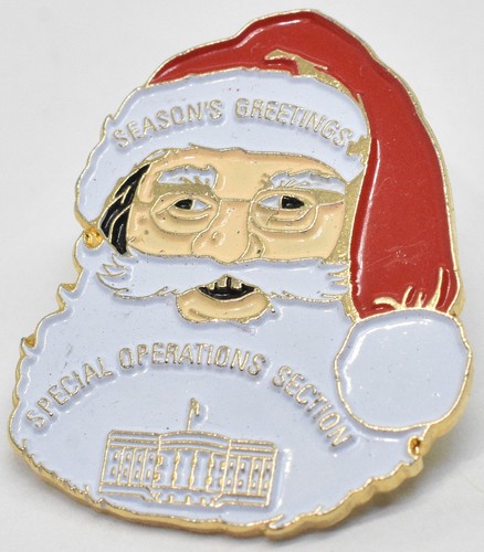 Secret Service Santa Seasons Greetings Special Operations Section Lapel ...