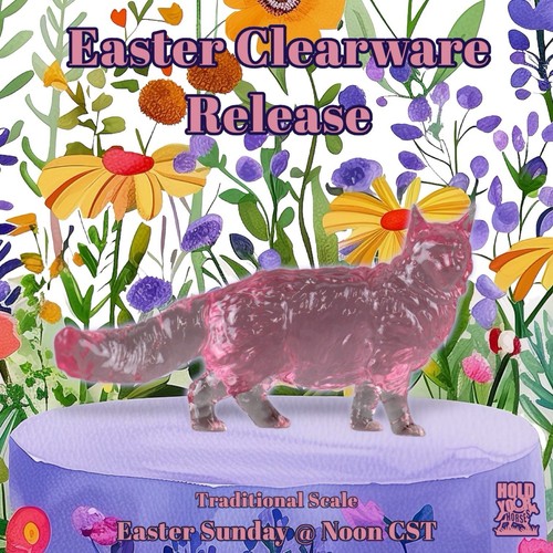 Clearware Pink Maine Coon Cat ~ Breyer Traditional Sized 1:9 | eBay