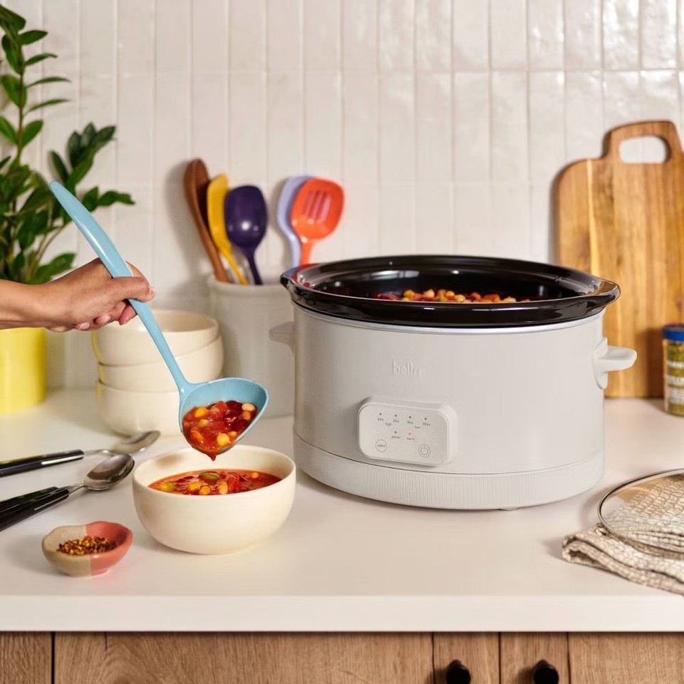 bella 6qt Programmable Slow Cooker Oatmilk: bella Housewares, 3 ...
