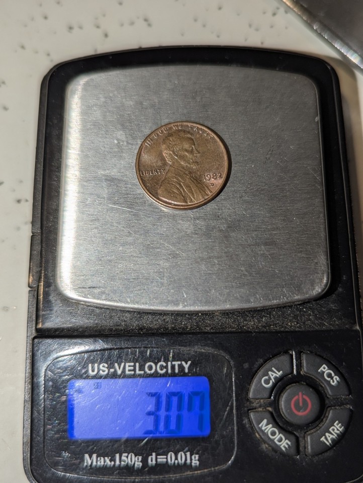 1982-D Small Date Penny Weighs 3.07g | eBay