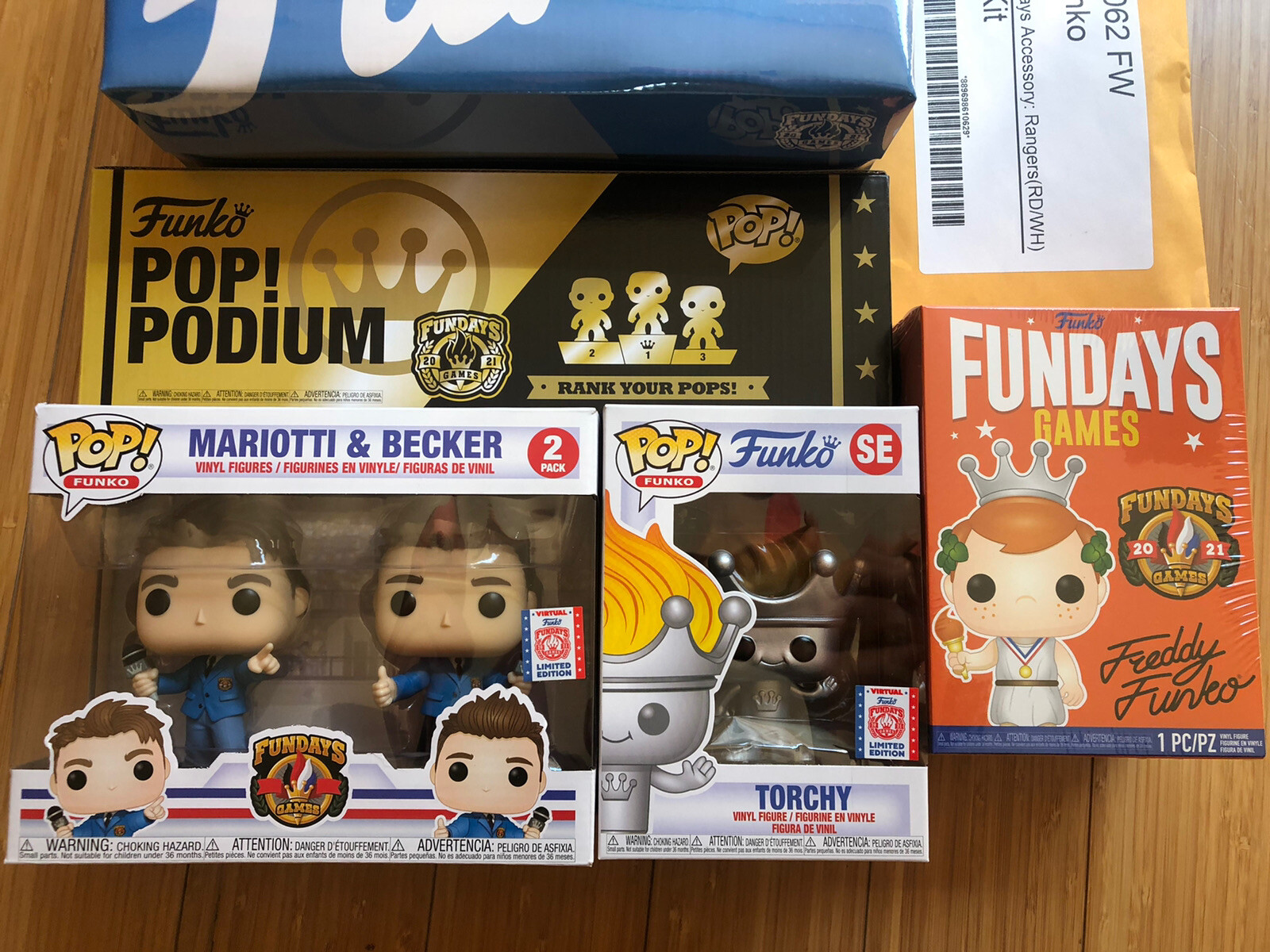2021 SDCC Funko Fundays Freddy SEALED Mystery Box Of Fun + Pop Rangers ...