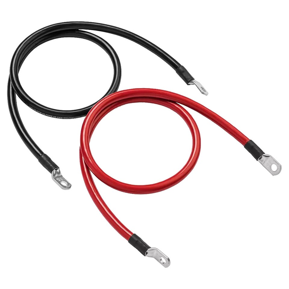 2PCS 50cm 12V Battery Cable Connection Line Copper Cable Battery ...
