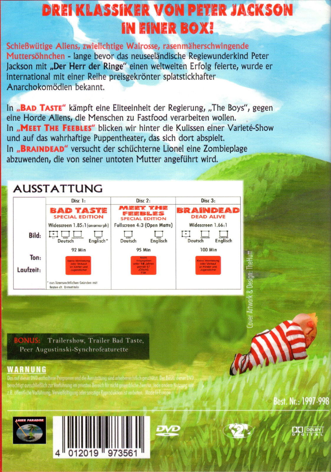 ⚠️ Peter Jackson Collection , uncut , NEW , Braindead , Bad Taste ...