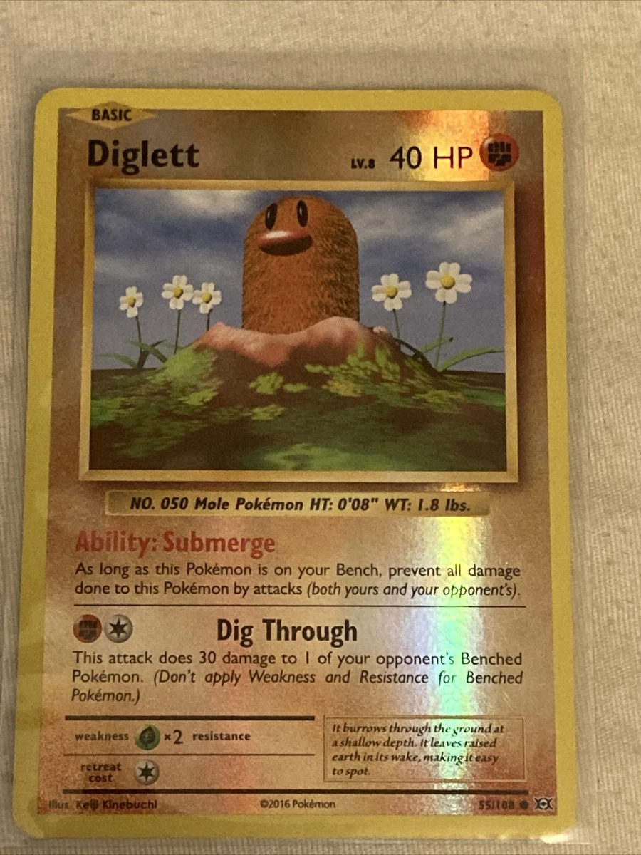 Pokemon Diglett Card