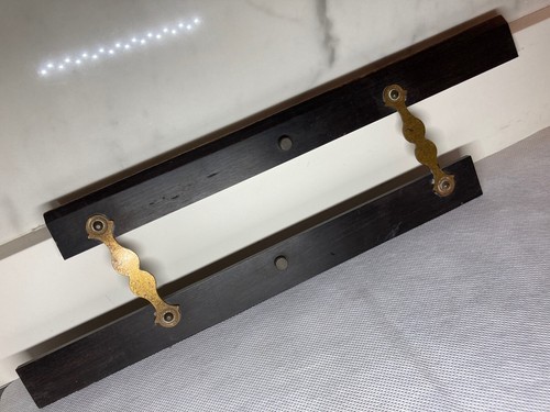 Victorian Ebony Naval Chart Drafting Parallel Ruler Slide Rule Maritime ...