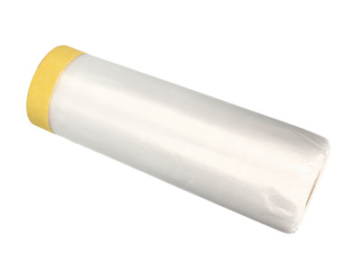 Masking Film with Adhesive Tape 550mm x 20m Painting Dust Sheet | eBay UK
