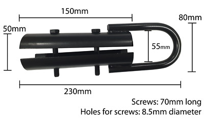 50mm Manila Rope Hooks Loops - Gym Fitting - H/Duty Steel - Outdoor ...