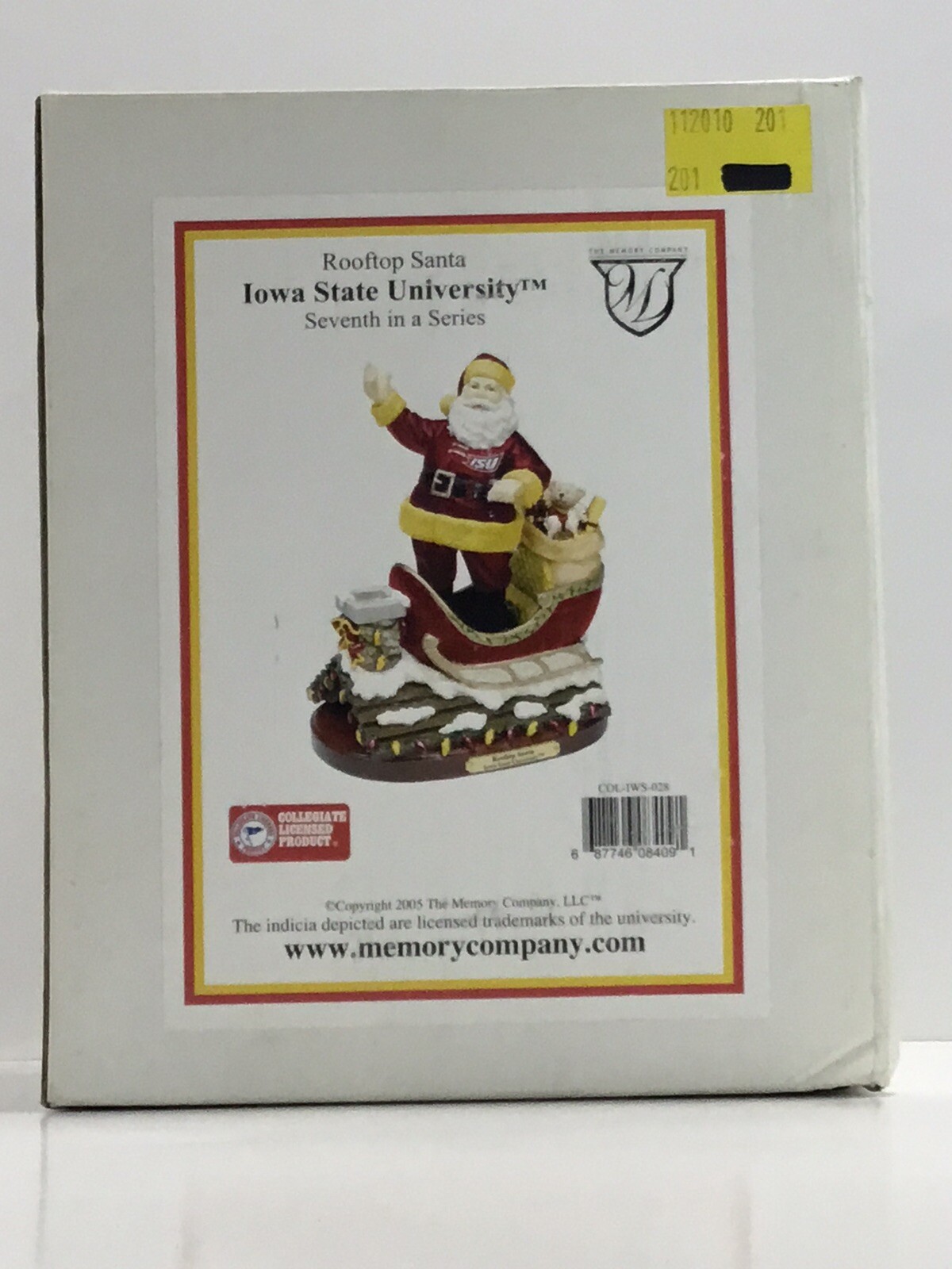 Iowa State Cyclones Rooftop Santa Memory Company 48/3000 Licensed ...