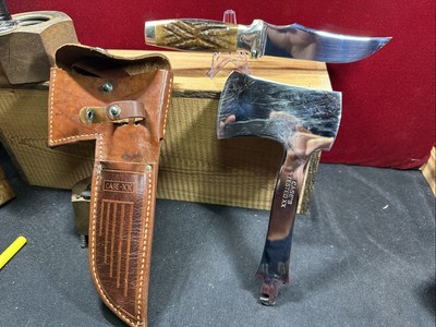 Case Tested XX Green Bone Axe Knife Combo | eBay