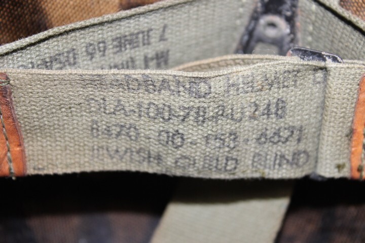 US Military Vietnam M1 Steel Pot Helmet with Liner Mitchell Camouflage ...