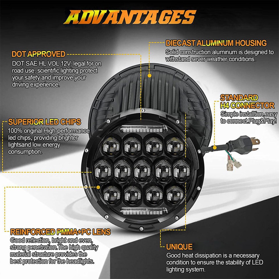 For Suzuki Intruder Volusia VS VL 700 800 1400 1500 Boulevard LED ...