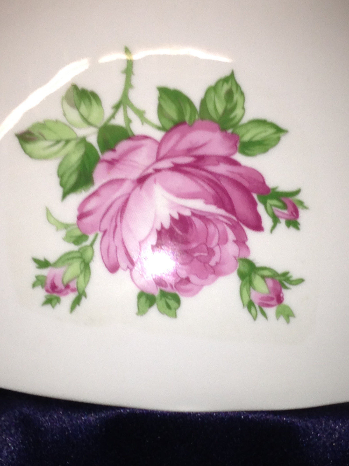 KAHLA KONITZ GERMANY TUREEN WITH LID GOLD TRIM WHITE WITH PINK FLOWERS ...